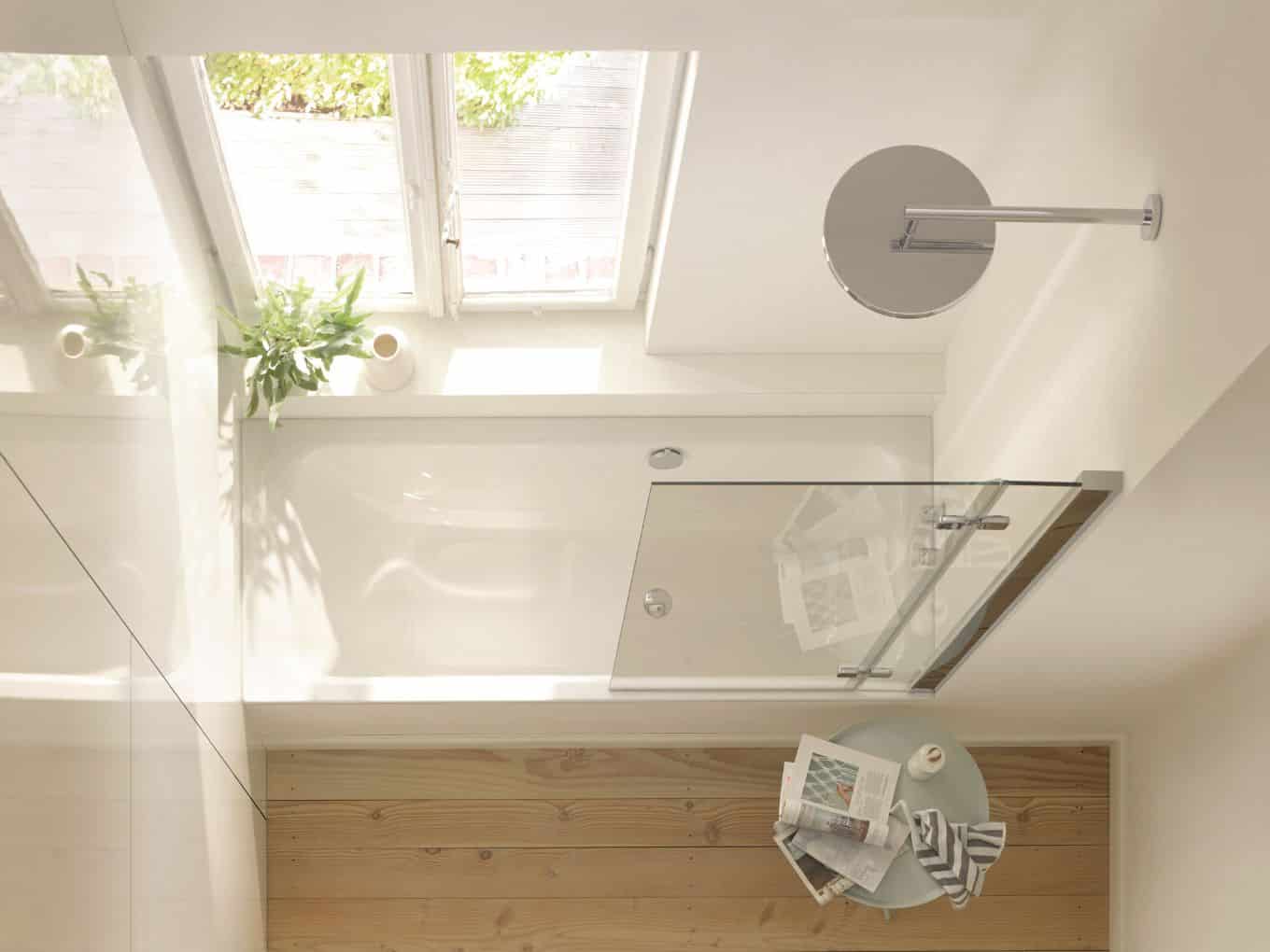 Praktische Lösung für kleine Bäder – die Duschbadewanne - Bathspiration