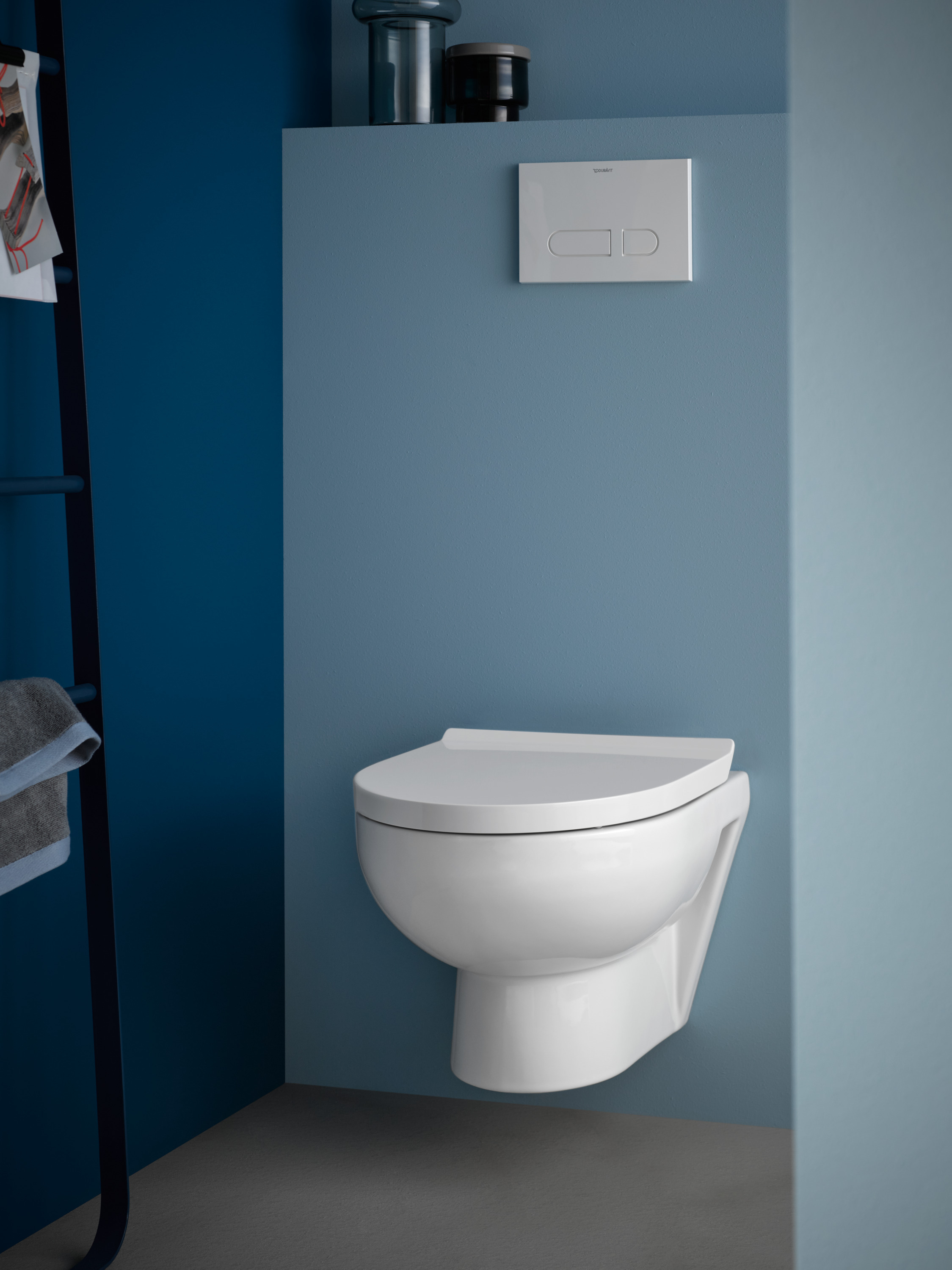 No.1 Wand-Compact WC Set mit Vorwand-Element und Betätigungsplatte Beta ...